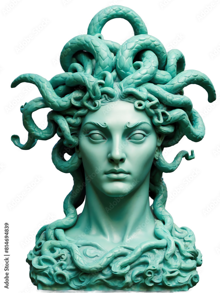 medusa head statue isolated transparent background png .png Stock ...