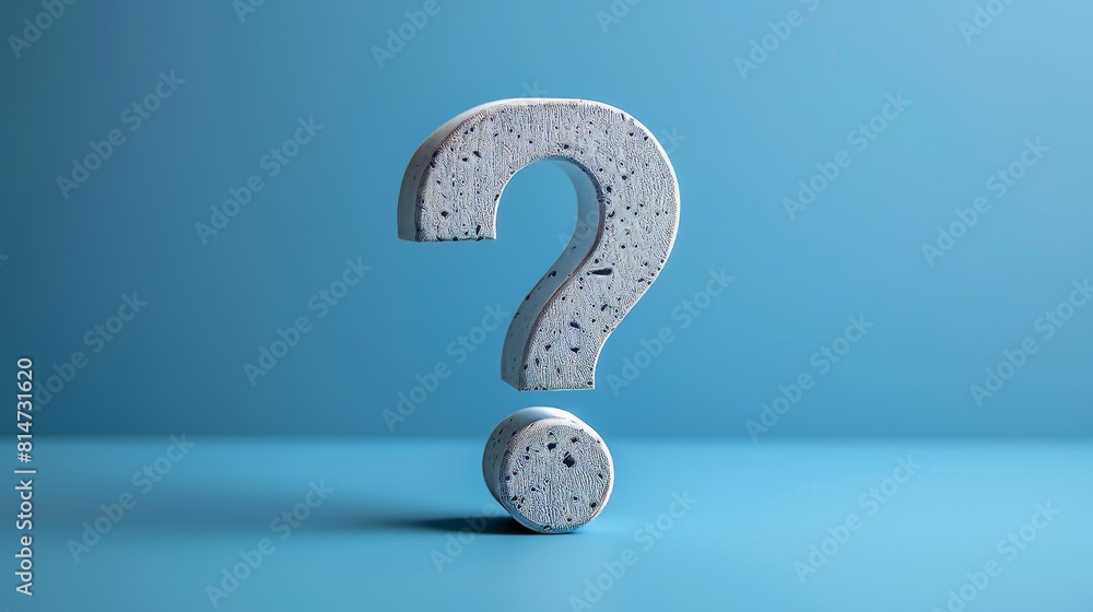 The question mark symbolizes FAQs, information, problems and solutions ...