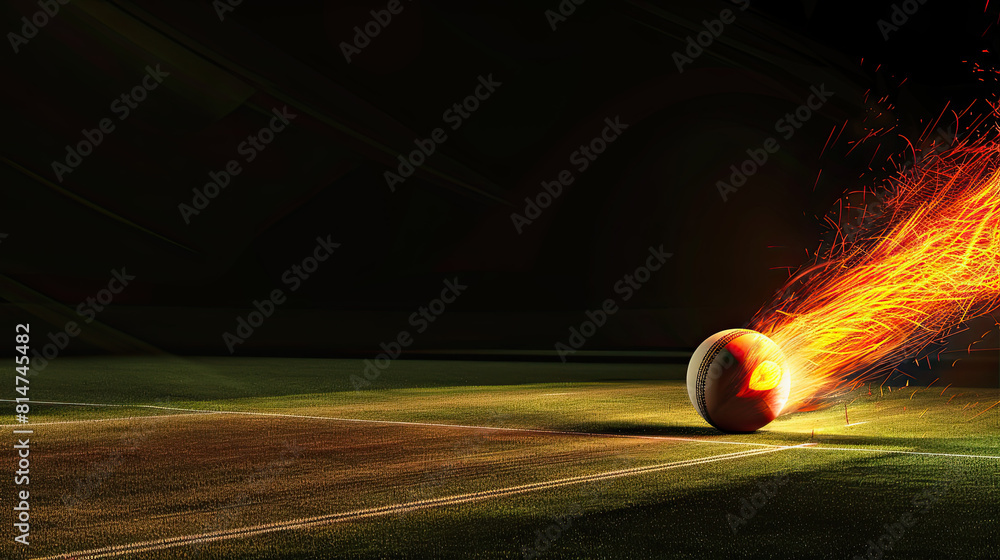 Foto de A high-resolution photorealistic scene featuring a flaming ...