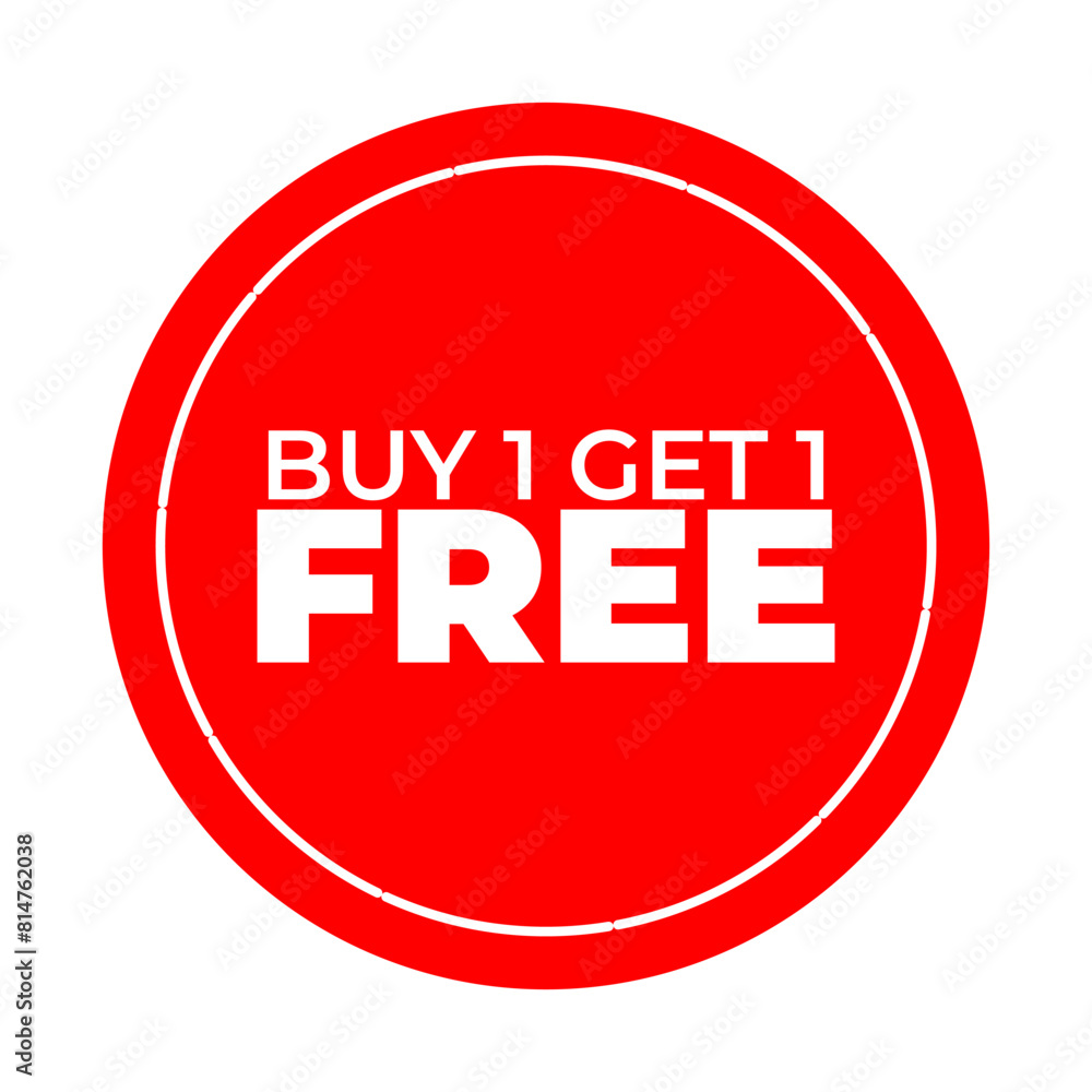 Buy 1 Get 1 Free, sale tag, banner design template, discount app icon ...