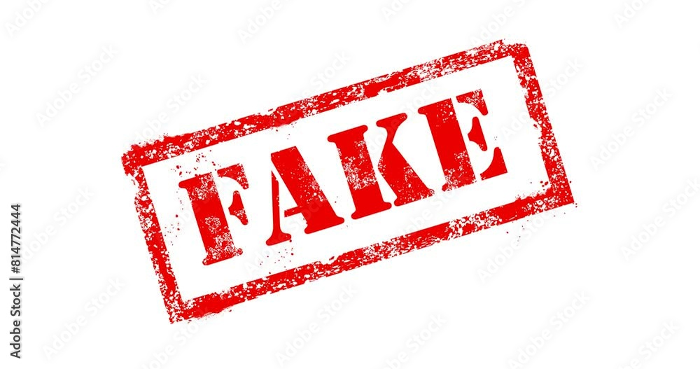 Fake postal stamp, threadbare seal, unmasking and disclosure to public ...