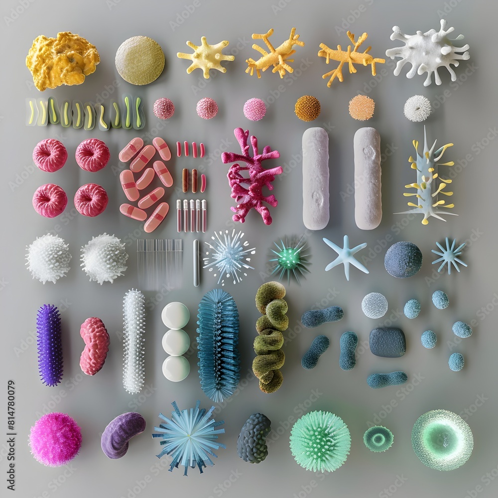 Infographic Showcasing Sizes of Bacteria Compared to Everyday Objects ...