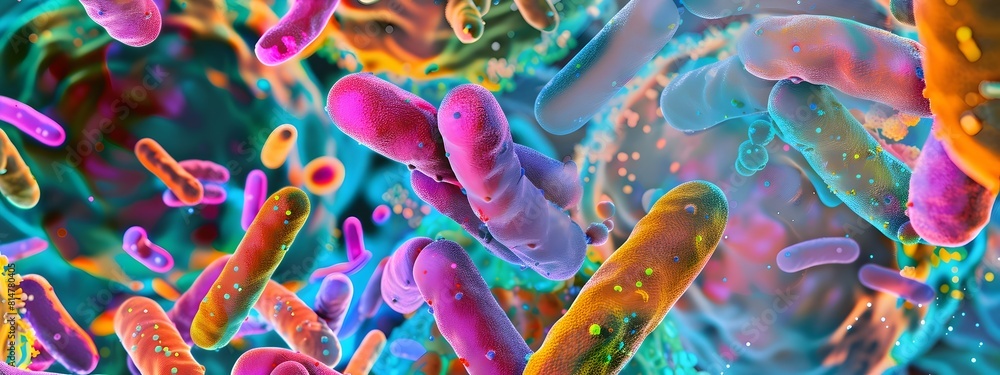 Microscopic Colorful Patterns of Gram Positive and Gram Negative ...