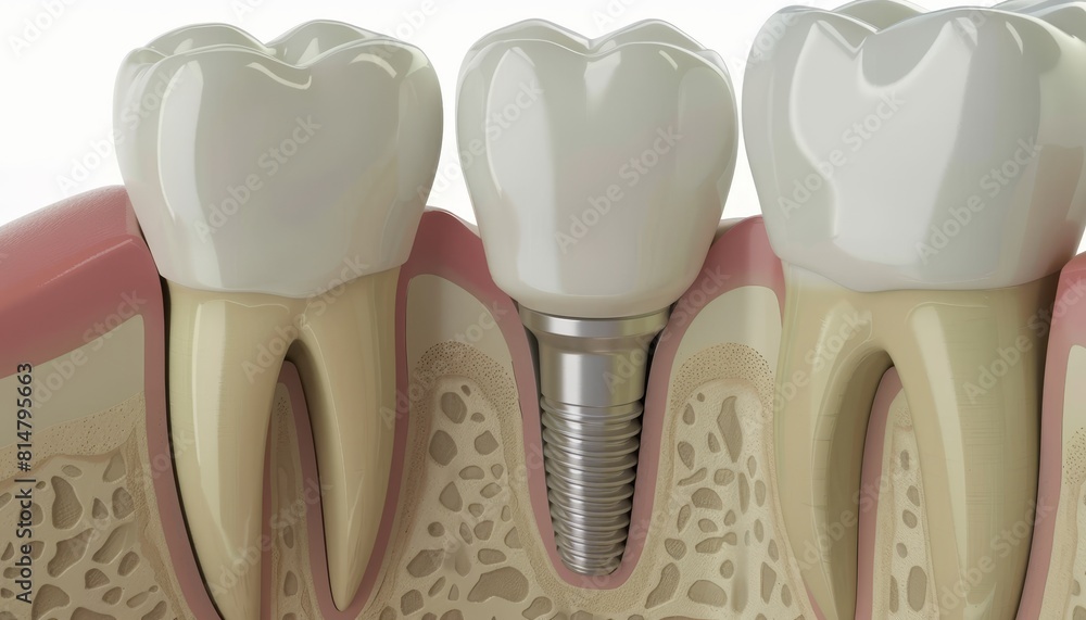 Comprehensive tooth implant procedure visual guide with detailed step ...