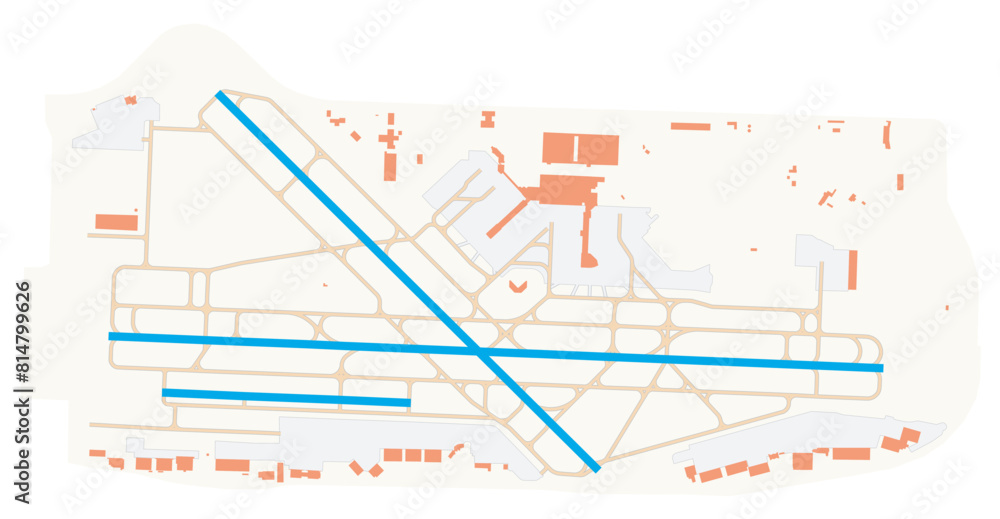 Map of Palm Beach International Airport in West Palm Beach (United ...