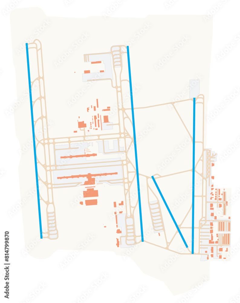 Map of Salt Lake City International Airport in Salt Lake City (United ...