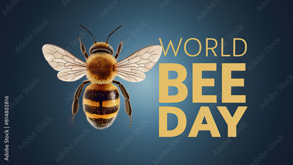 bee day, World Bee Day, World Bee Day poster, bee day poster, social ...