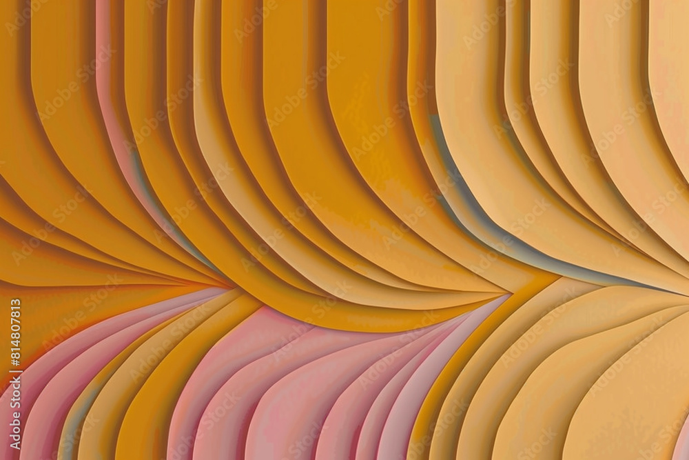 Abstract wave design with blue and green colors, transparent veil ...