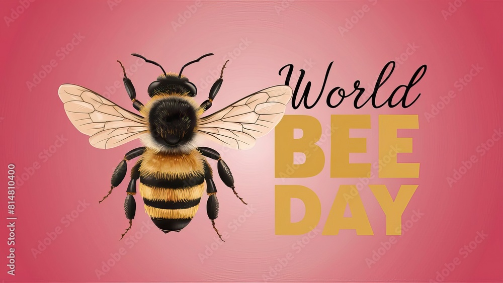 World Bee Day, bee day, Illustration, World bee day banner, social ...