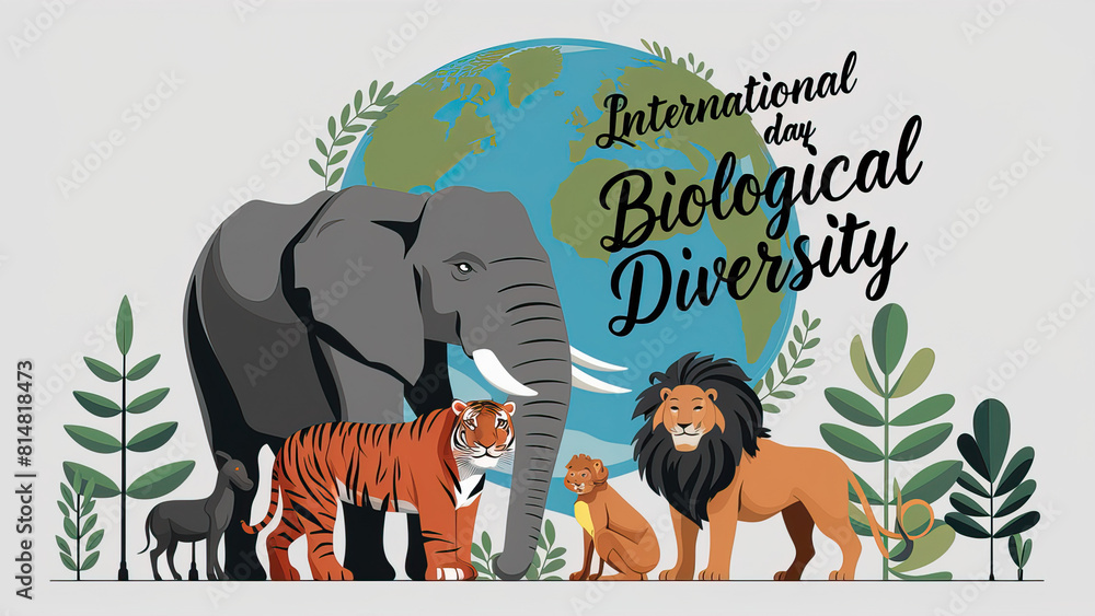 International Day for Biological Diversity, illustration, poster, post ...