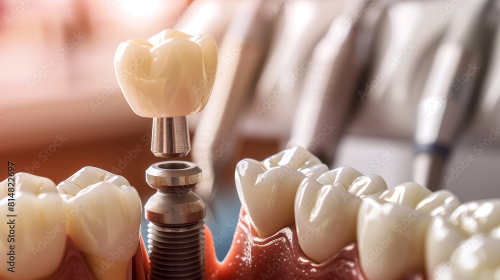 Extensive step-by-step tooth implant procedure visual guide with ...