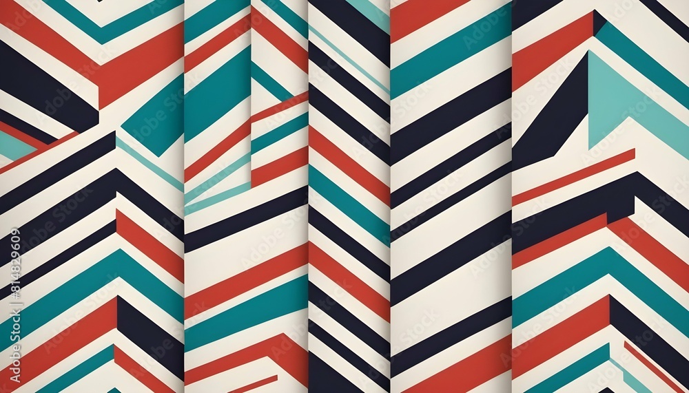 Chevron patterns with bold zigzag lines for a mode Stock Illustration ...