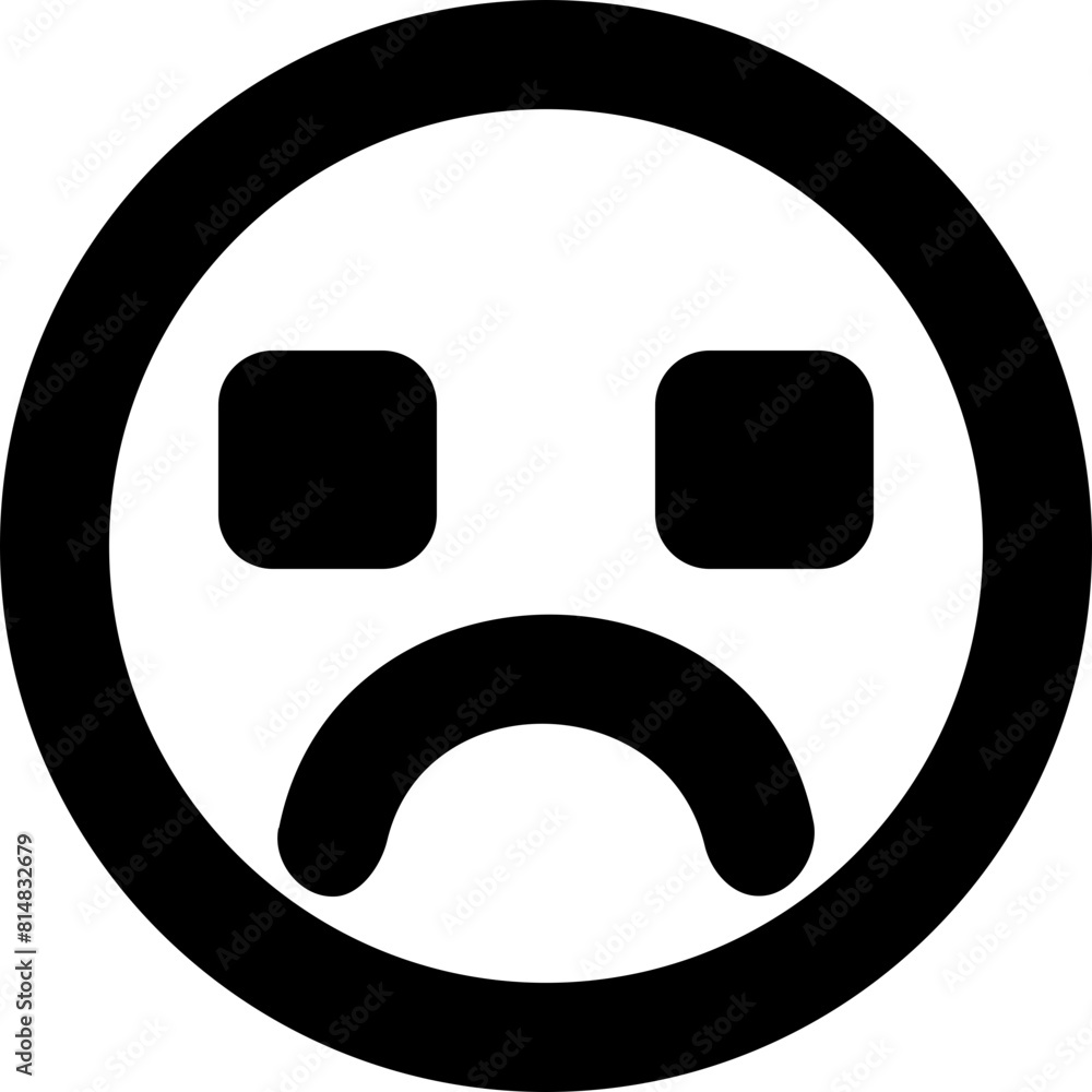 emoji sad circle (15) Simple Outline Minimalist Icons for UI and ...