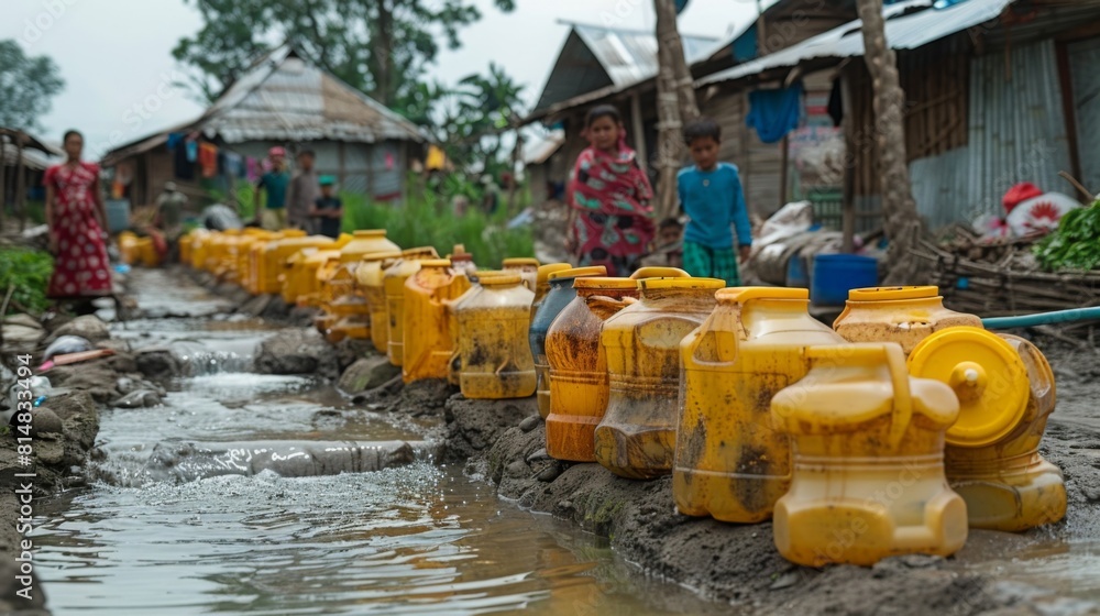 Showcase a water purification project in a rural community ...