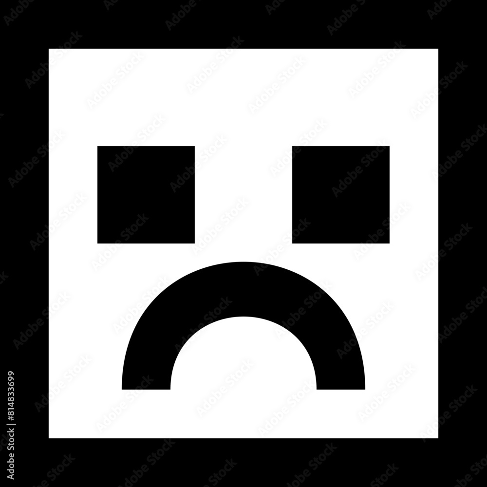 emoji sad square (11) Simple Outline Minimalist Icons for UI and ...