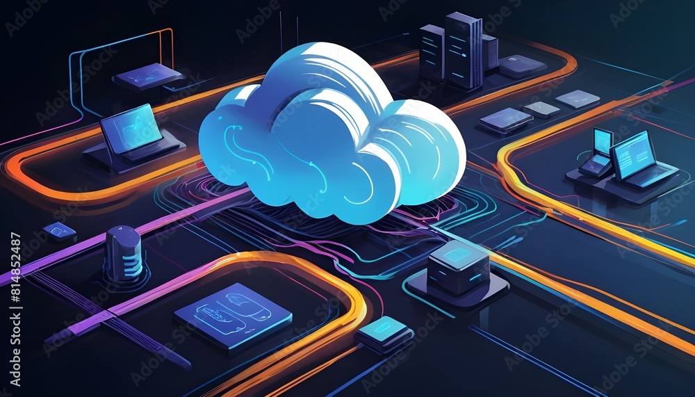 Serverless Technology On Hybrid Cloud Network With Modern Digital Infrastructure Equipment