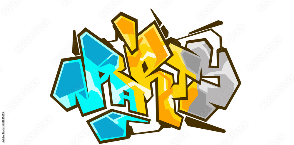 Party word graffiti text font sticker Stock Illustration | Adobe Stock