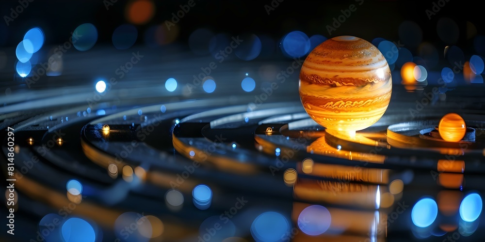 Creating a Solar System Model with Planets Illuminated in a Dark Room ...