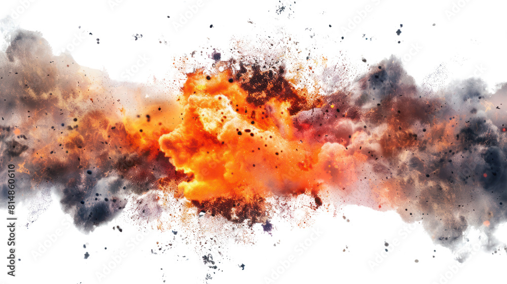 Explosion border isolated on transparent and white background.PNG image ...