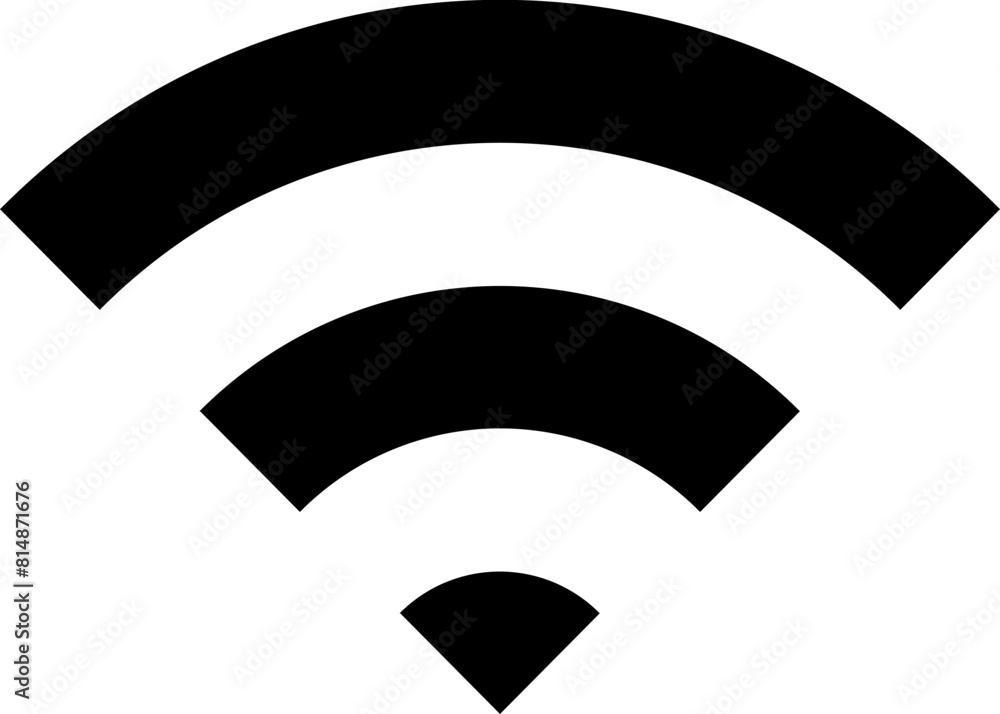 wifi (7) Simple Outline Minimalist Icons for UI and Buttons.svg Stock ...