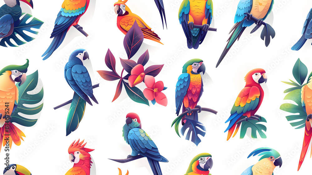 Exotic Colombian Bird Tiles: Celebrating Biodiversity Festival with ...