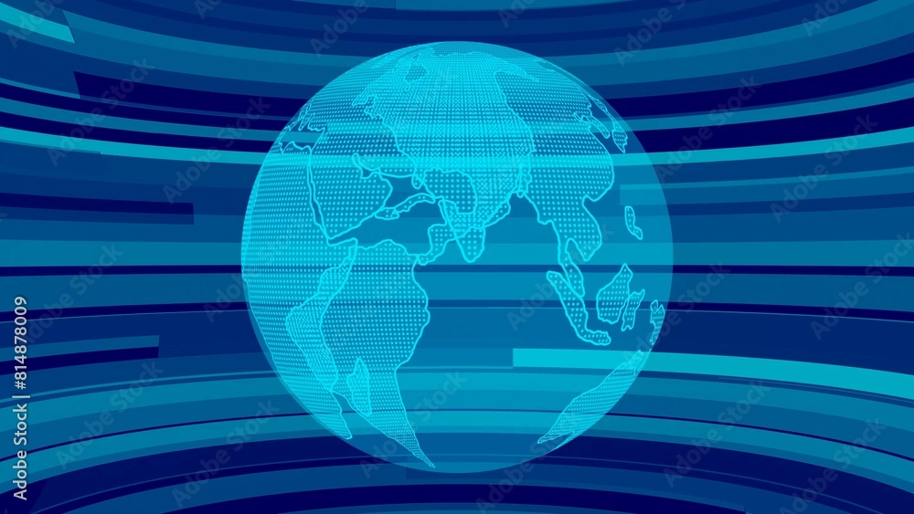 Background for news release. News background with globe map triangles ...