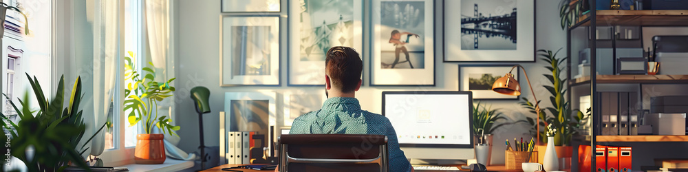 Home Office: Reflect the modern work environment with images of people ...