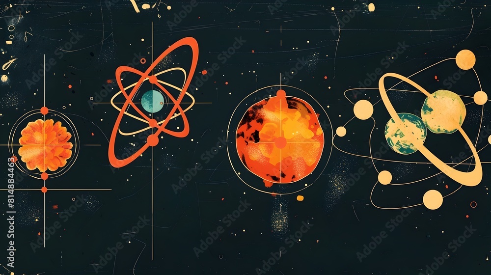 Atomic Mass Variations Across Elemental Isotopes Illustrated in Digital ...