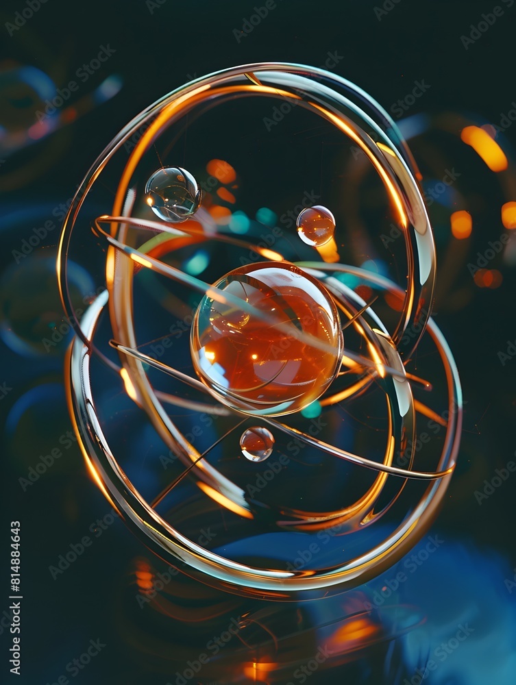 Visualizing Electron Orbital Shapes in 3D Rendered Stock Illustration ...