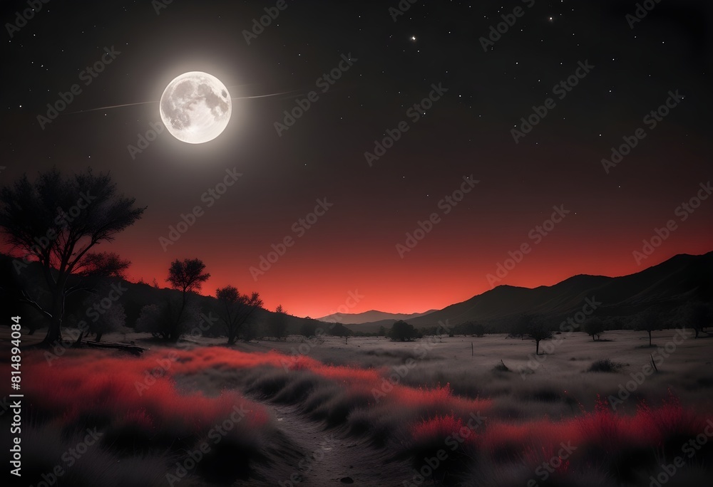 Moon background / The moon is a glowing lunar satellite that loops our ...