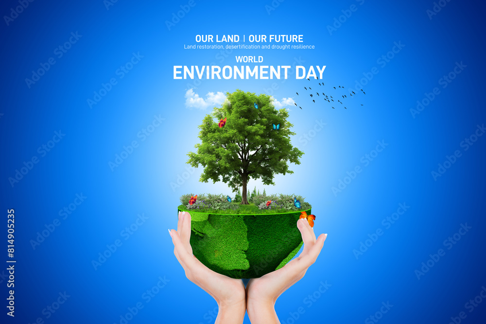 World Environment Day 2024 concept - Land restoration, desertification ...