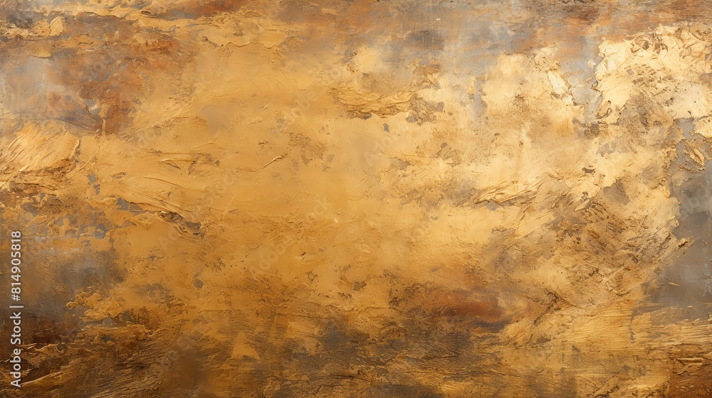 Weathered gold metal texture with patina, vintage feel with spots of ...