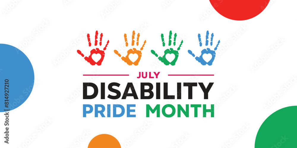 Disability Pride Month. Great for cards, banners, posters, social media ...