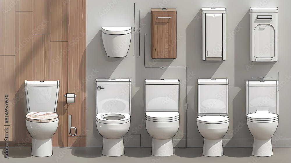 An Illustrated Guide to Different Types of Water Closets (WCs) Stock ... An Illustrated Guide to Different Types of Water Closets (WCs) Stock ...