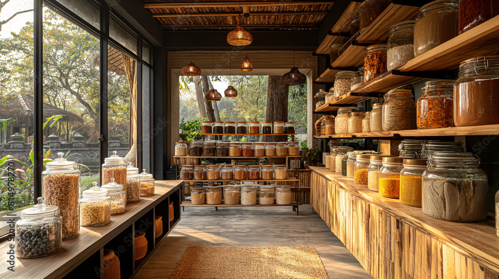 A visually rich composition featuring a community seed bank dedicated ...