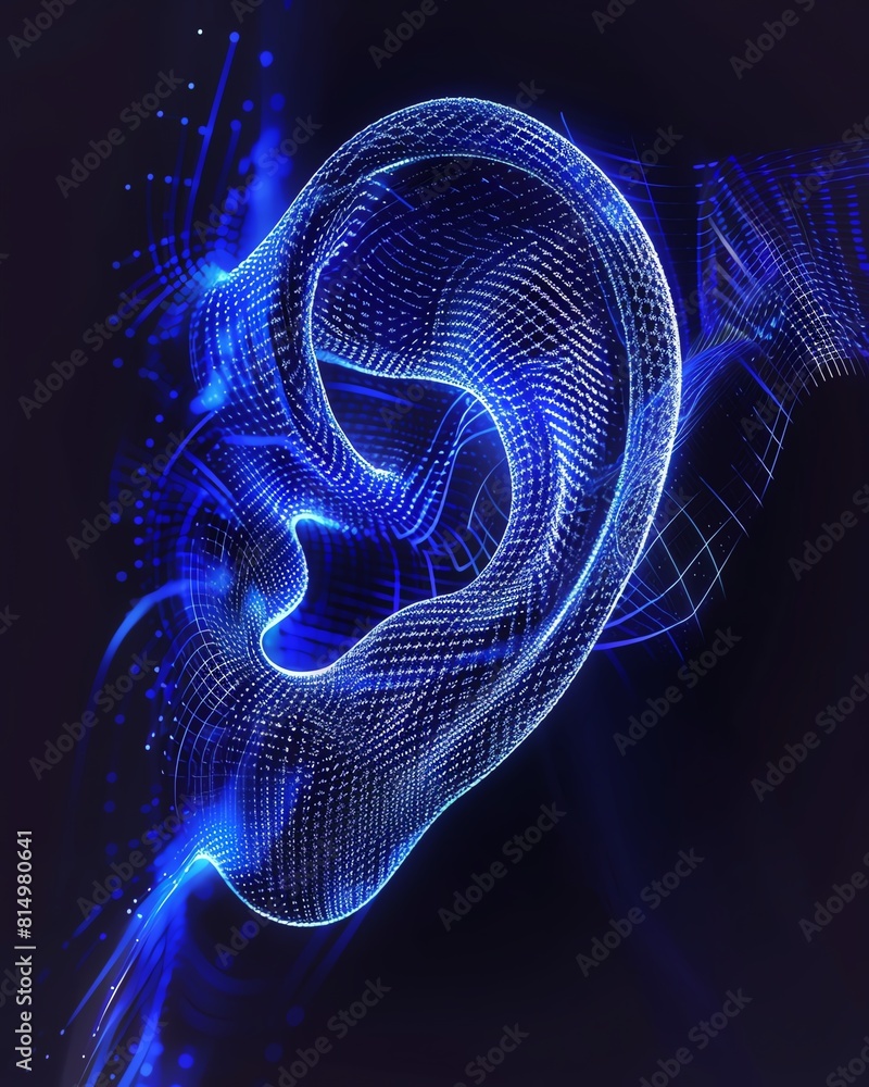 Enhance and upscale the attached image of an ear. Make the colors more ...