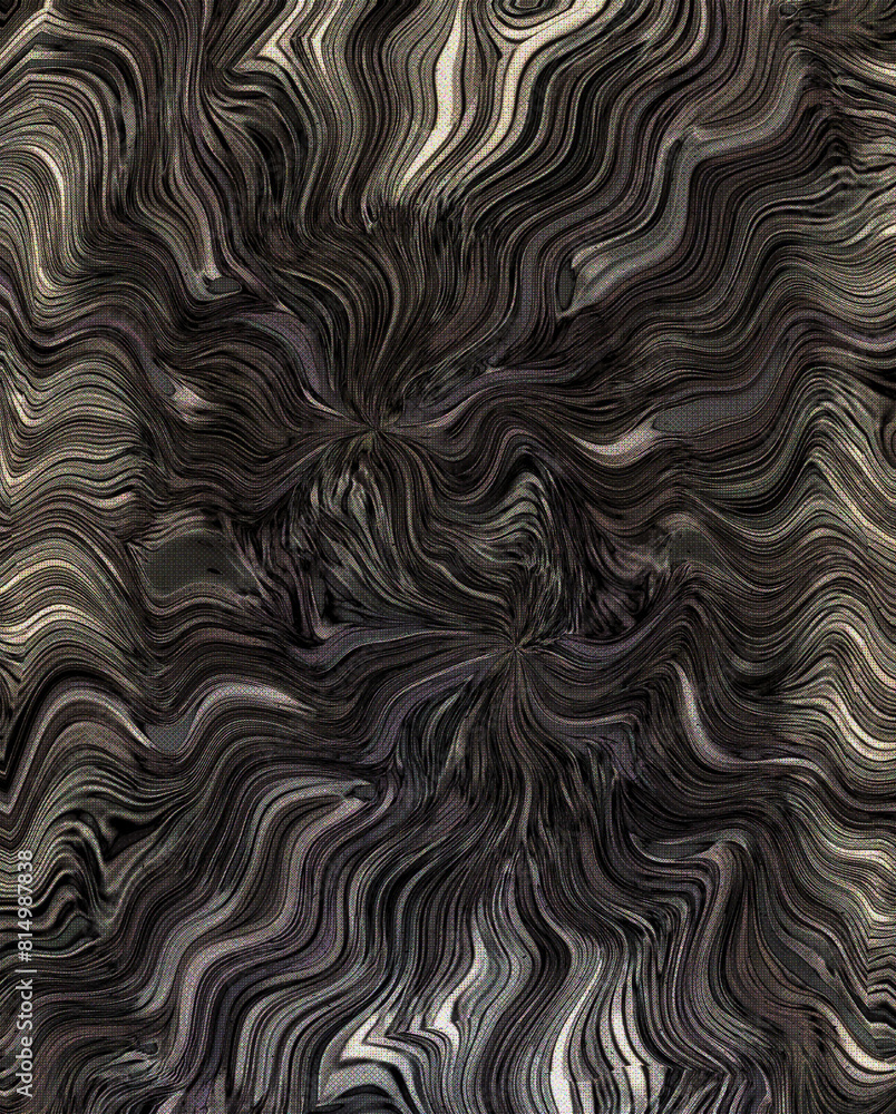 Symphony of Shapes - Vibrant psychedelic wavy pattern - This image ...