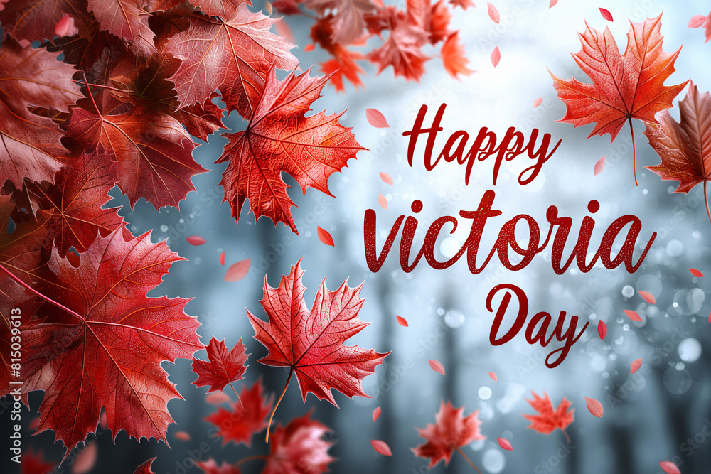 Celebration background for Victoria Day in Canada, Lettering for ...