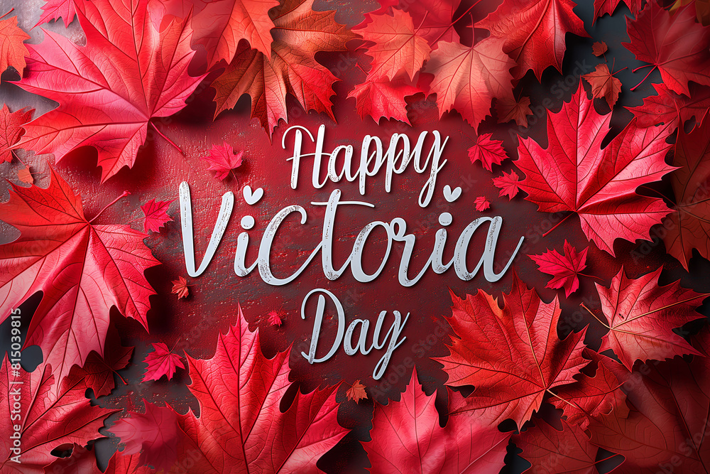 Celebration background for Victoria Day in Canada, Lettering for ...