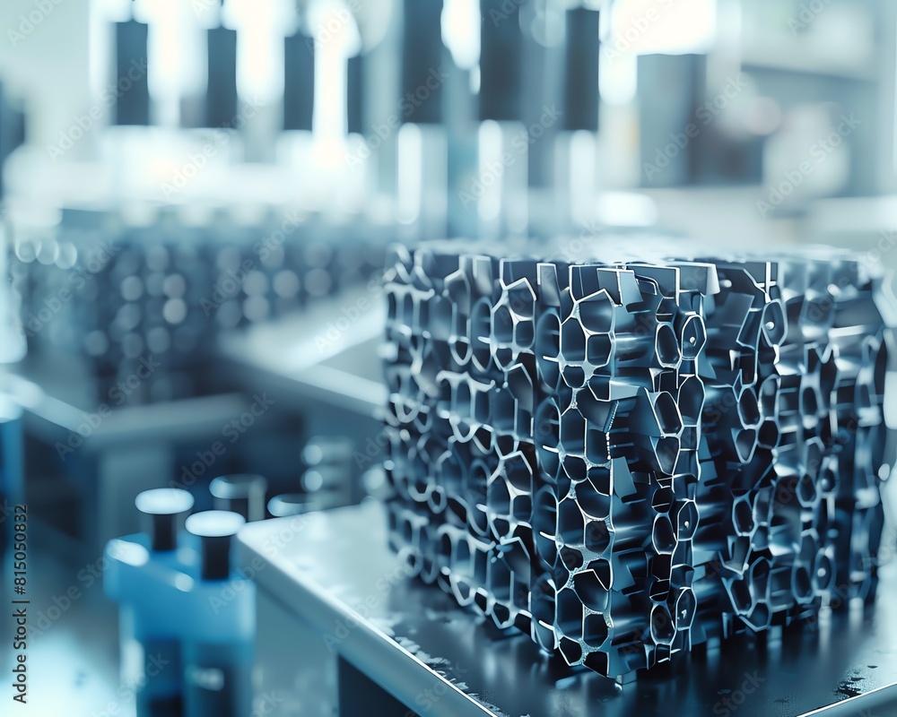 Solid state batteries front view A closeup of the layered structure of ...