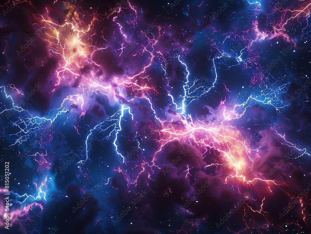 Lightning top view A striking image of lightning bolts being harnessed ...