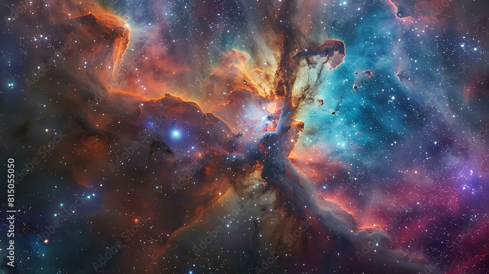 The Orion Nebula is a beautiful and complex star-forming region located ...