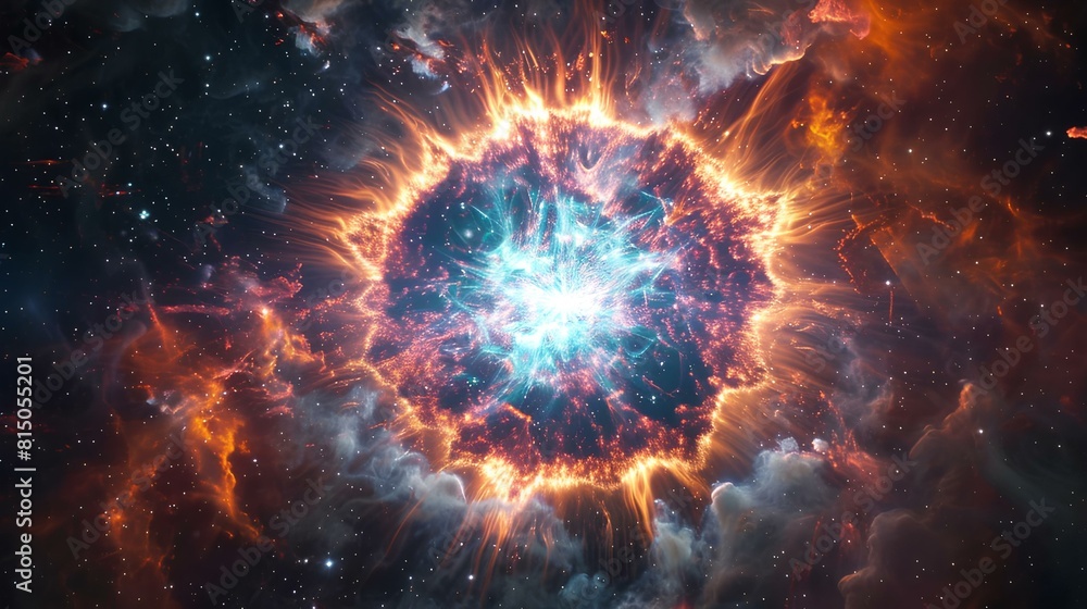 The supernova remnant is a beautiful and awe-inspiring sight. The ...