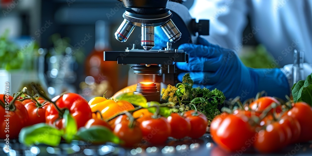 Experts analyze food residues in lab for quality and safety using ...