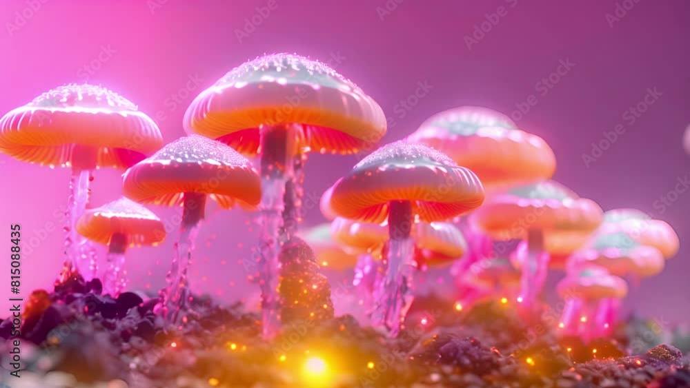 Psilocybin mushrooms, 4k video. Commonly known as magic mushrooms, a ...
