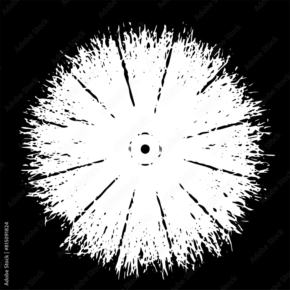 Circular starburst explosion texture. Distressed uneven grunge ...