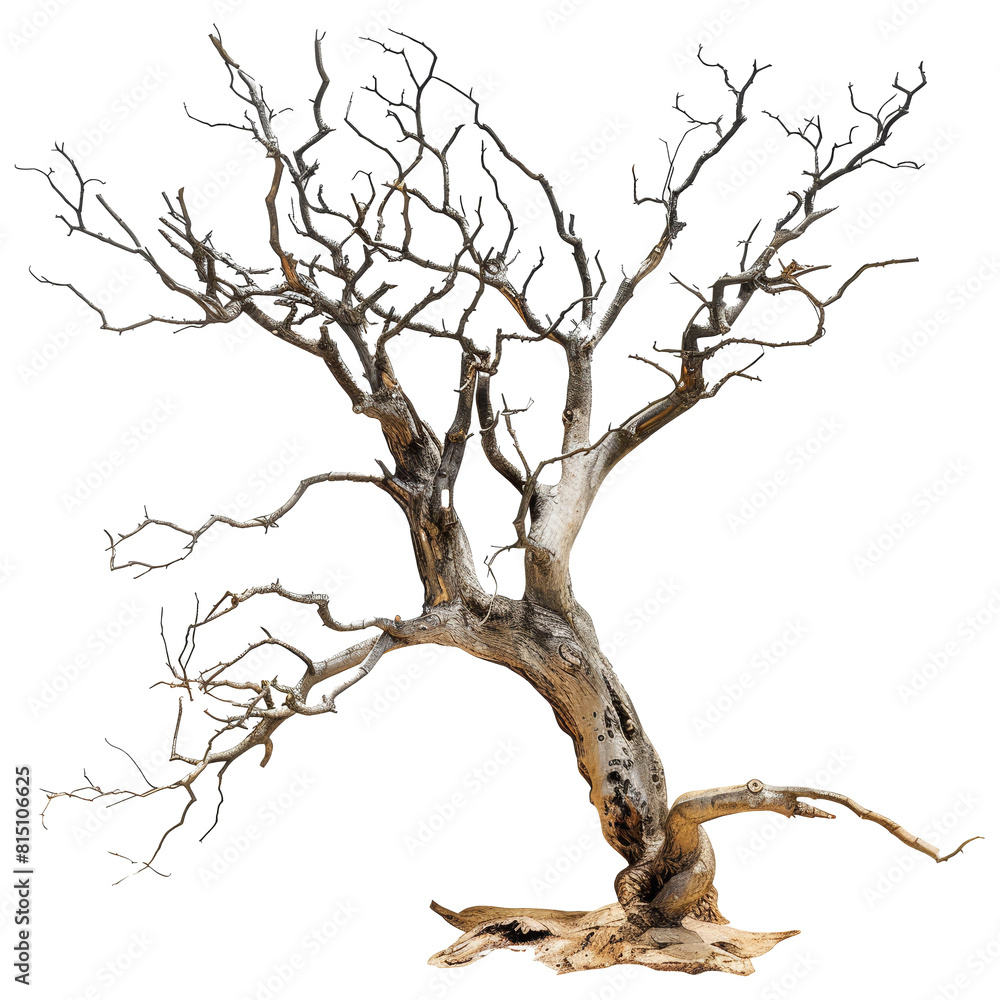 An isolated dead tree without leaves on a plain Png background, a Dead ...