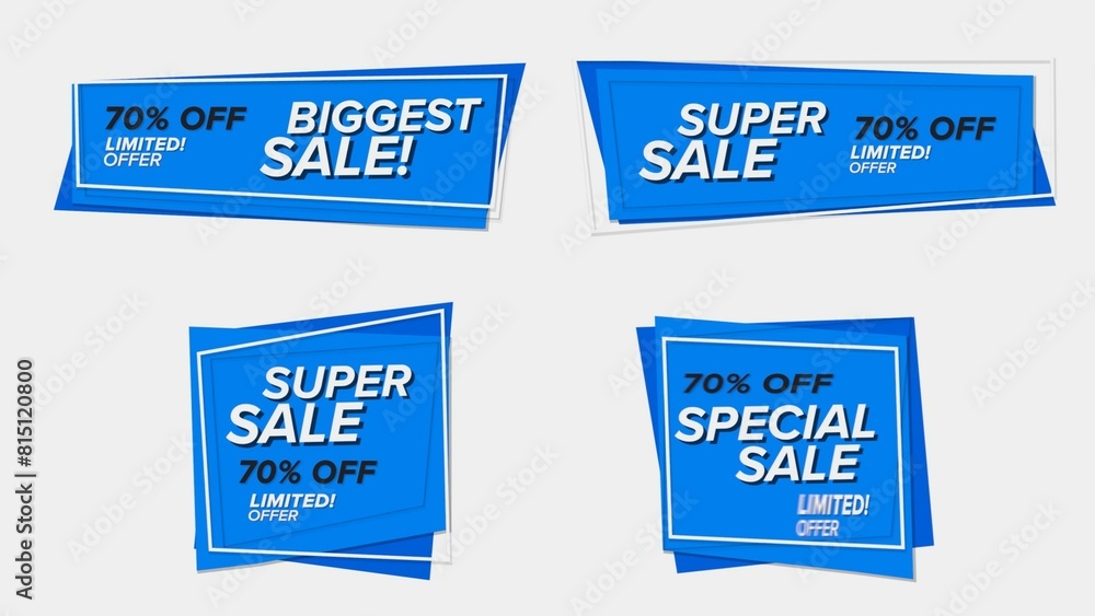 Sale Discount Banners 47 , Fully Editable and Animated Stock Template ...