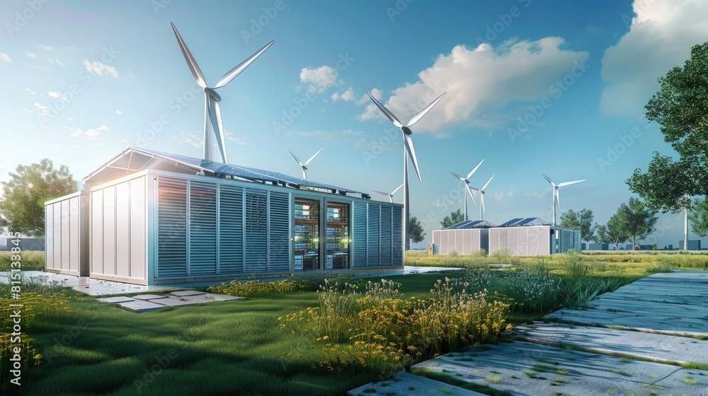 Eco-friendly data centers utilizing renewable energy sources to reduce ...
