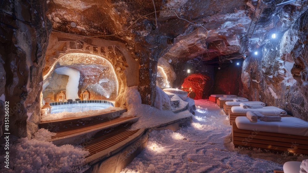 Salt therapy spa in Poland, underground salt caves, respiratory health ...